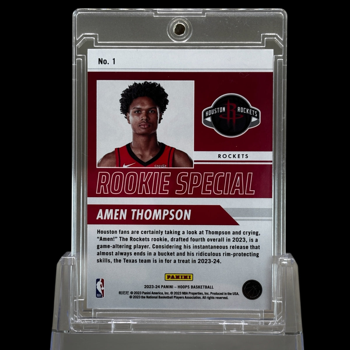 RC Amen Thompson (Housten Rockets) Hoops Rookie Special – The Fan Attic ...
