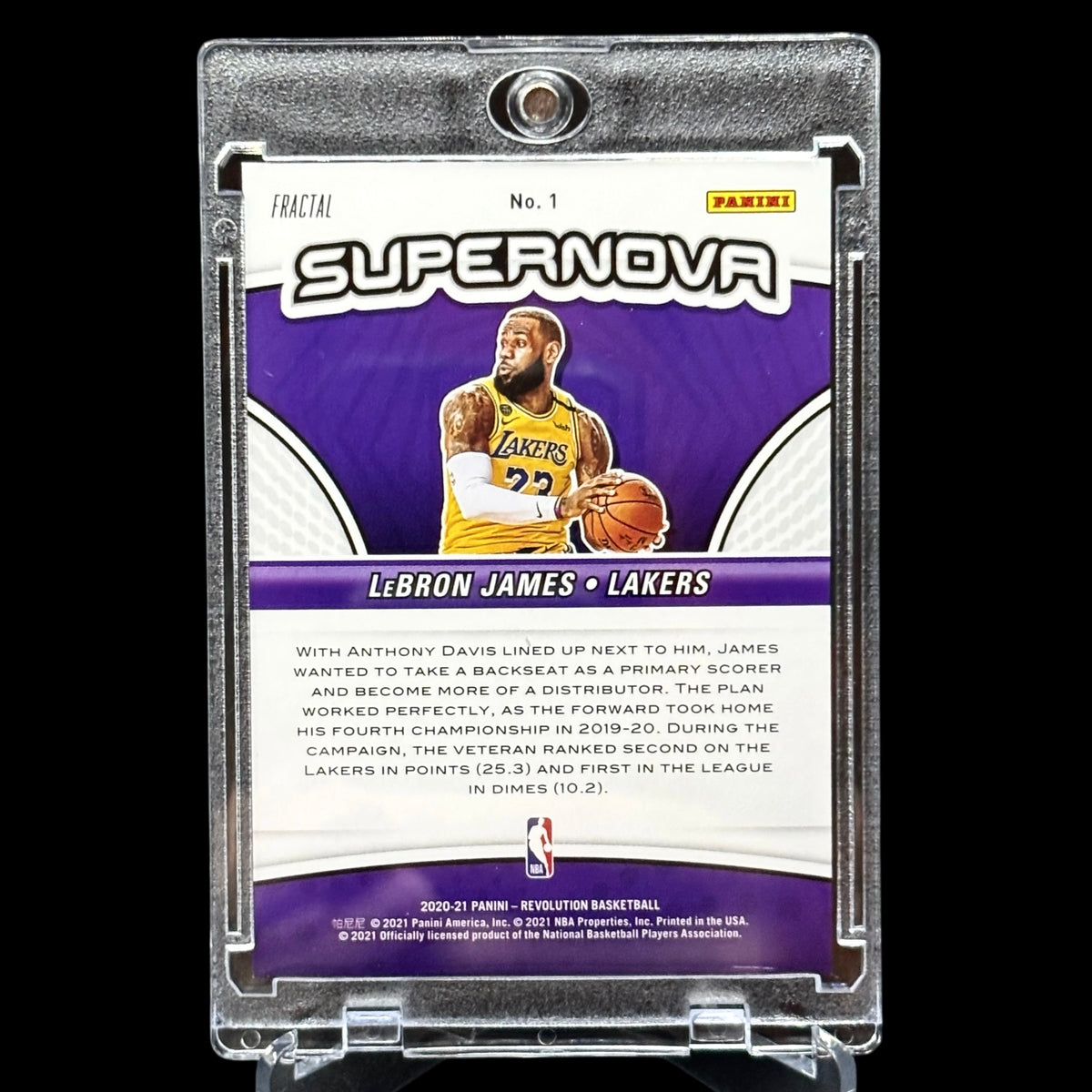 SP Lebron James (LA Lakers) Revolution Supernova, fractal short print ...